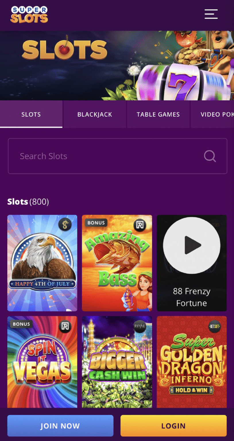 Super Slots Casino Review (US) 2026 | Bonuses, Slots & More