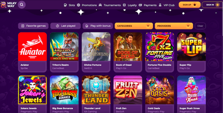 MilkyWay Casino Review (2025) | Bonuses, Slots & More
